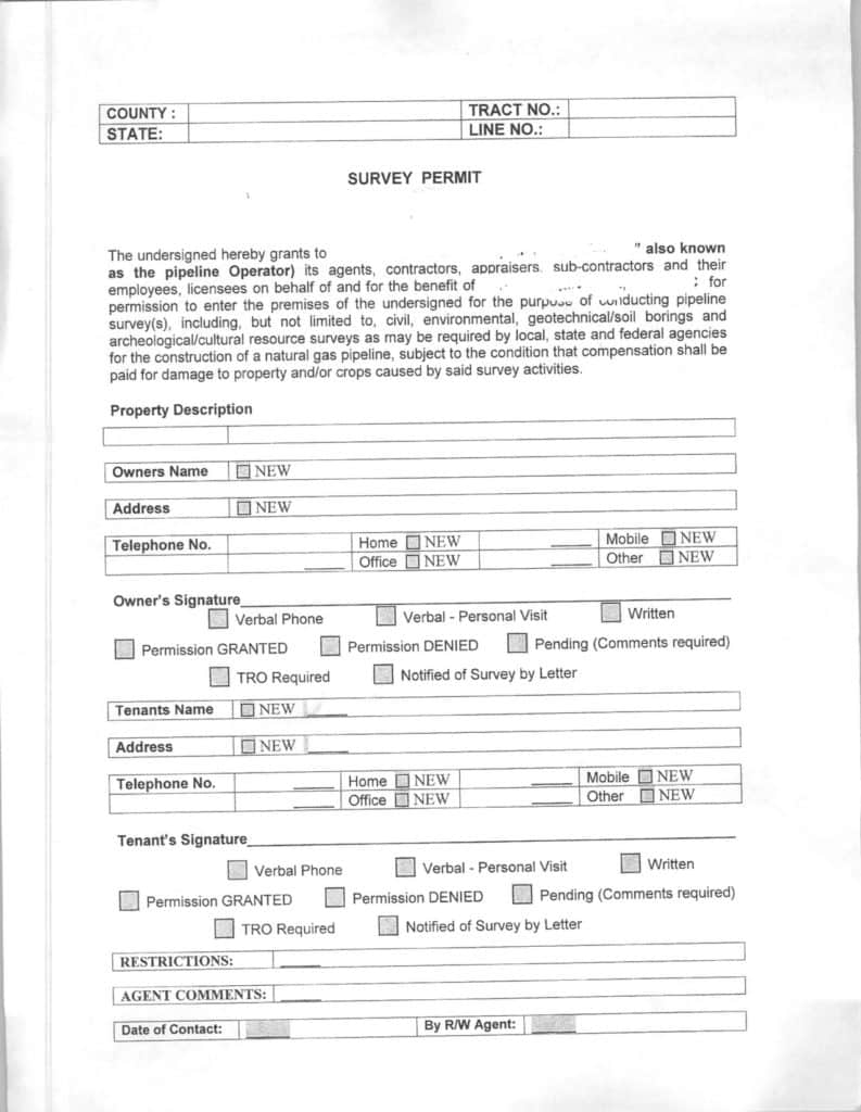 Temporary Right of Access Agreement - Landowners' Guide