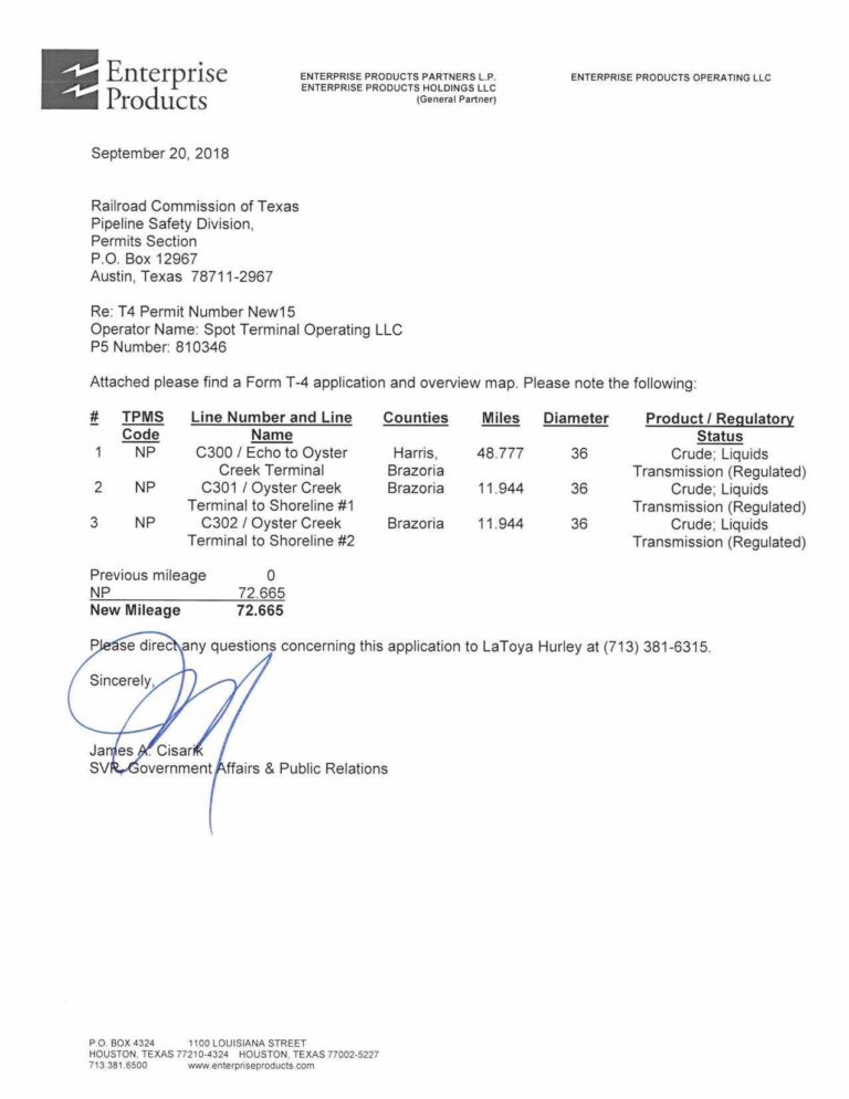 Are You Affected by the SPOT Terminal Pipeline - Harris Brazoria County
