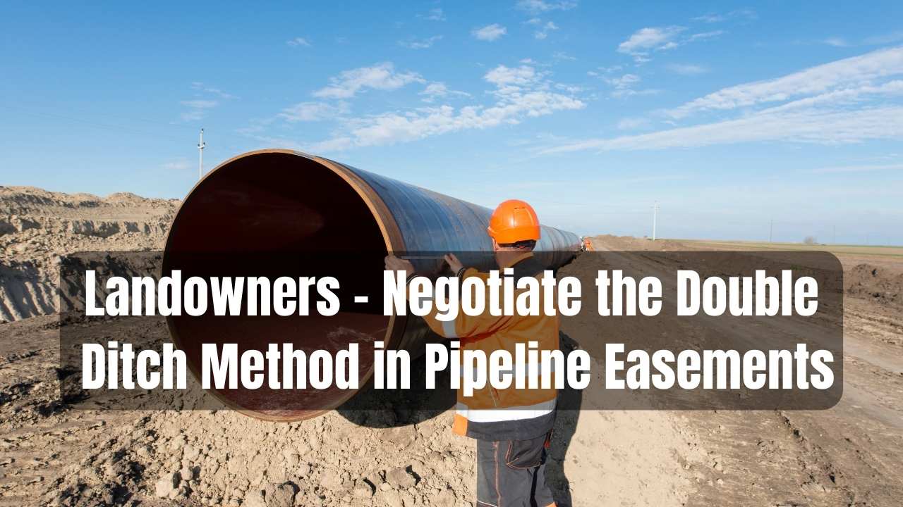 Landowners - Get the Double Ditch Method in Pipeline Easements