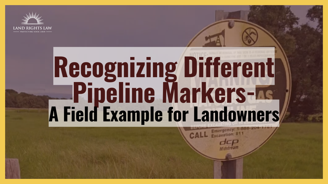 Recognizing Different Pipeline Markers: A Field Example for Landowners ...
